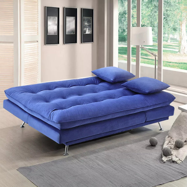 Raya Blue Double Sofa Bed For Your Needs | Chair Beds UK - Chair Beds UK