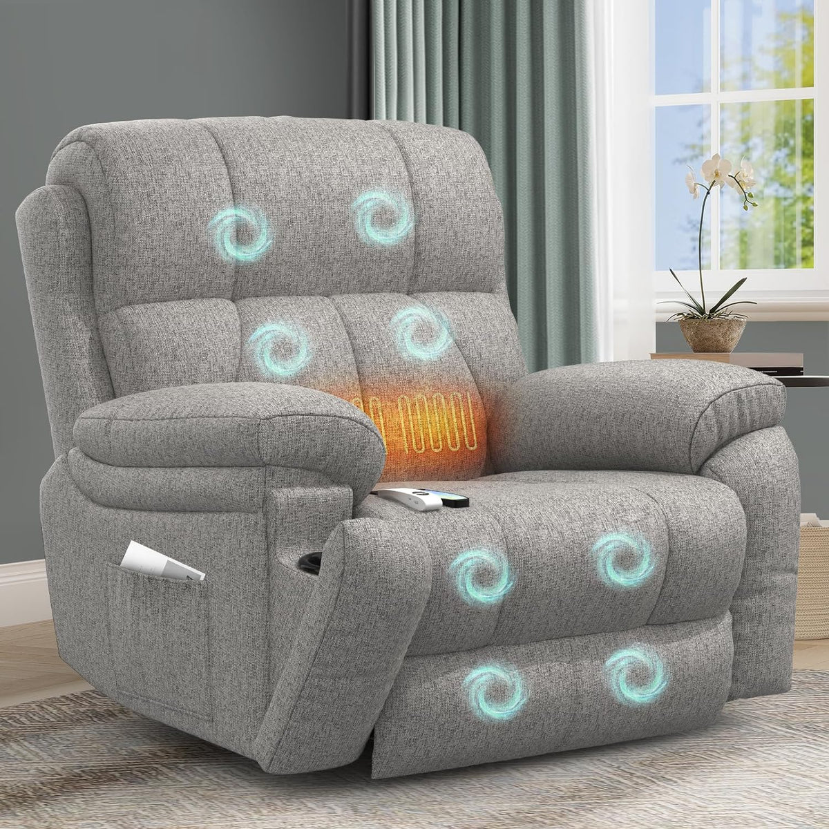 Grey Comfortable Yuna Reclining Chair Bed – Chair Beds UK